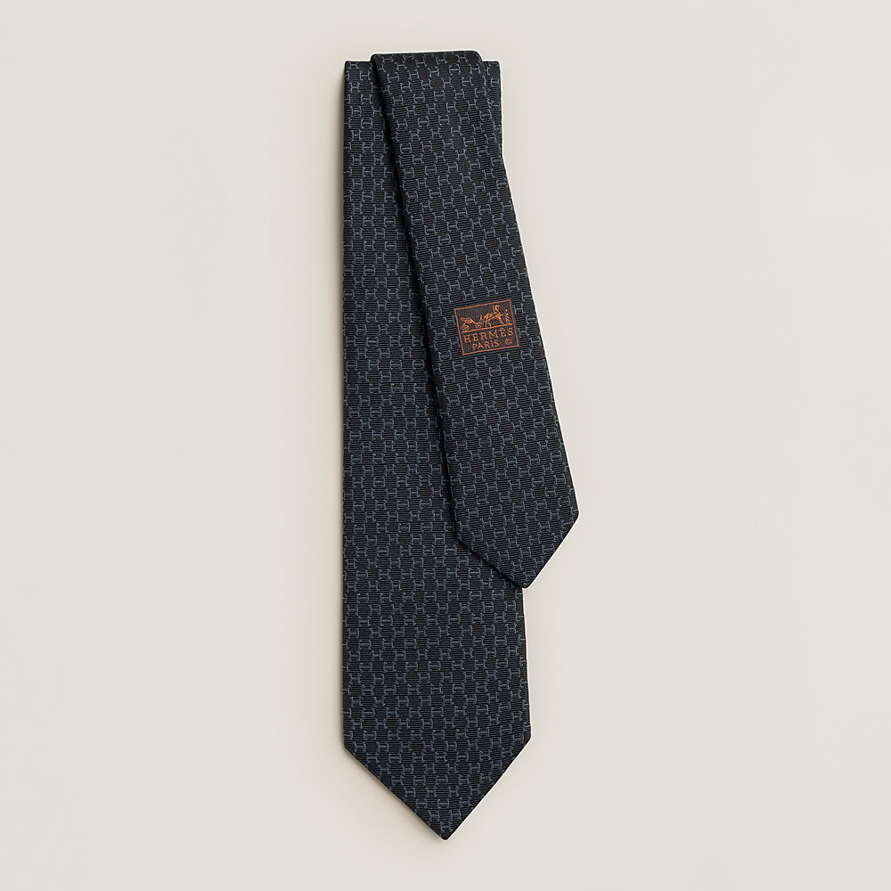 Dancing H tie - Beige | Hermès Singapore