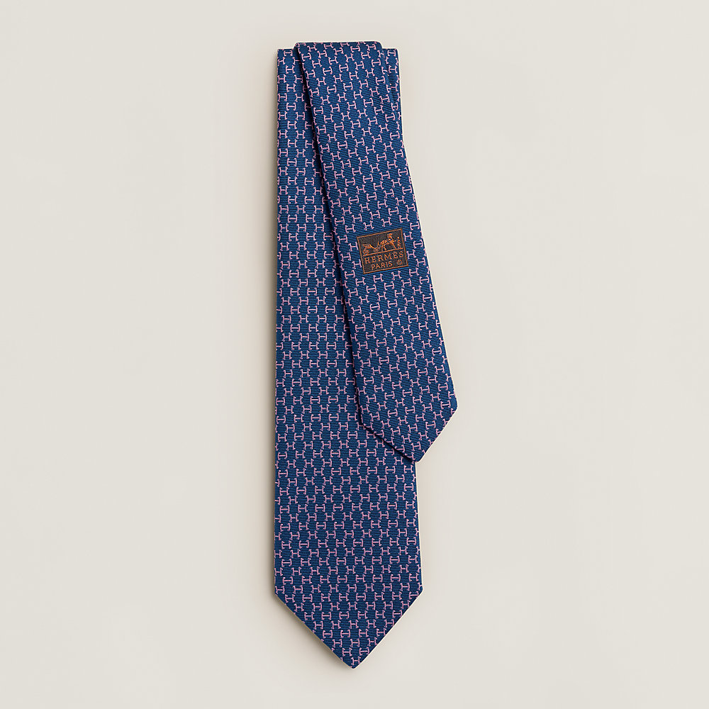 Dancing H tie - Grey | Hermès USA