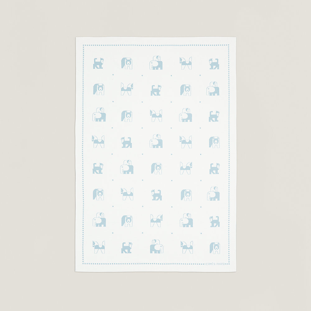 Decke Animaux Blocks - Schwarz | Hermès Österreich
