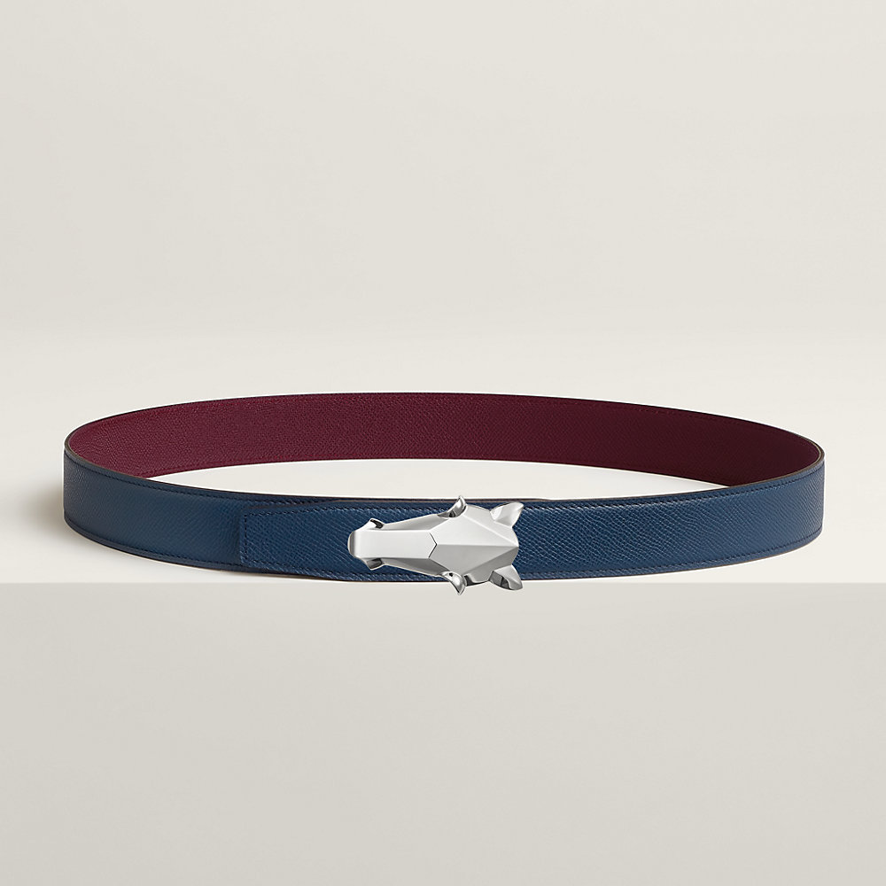 Destrier 벨트 버클 & 리버서블 가죽 스트랩 32mm | Hermès - 에르메스 대한민국