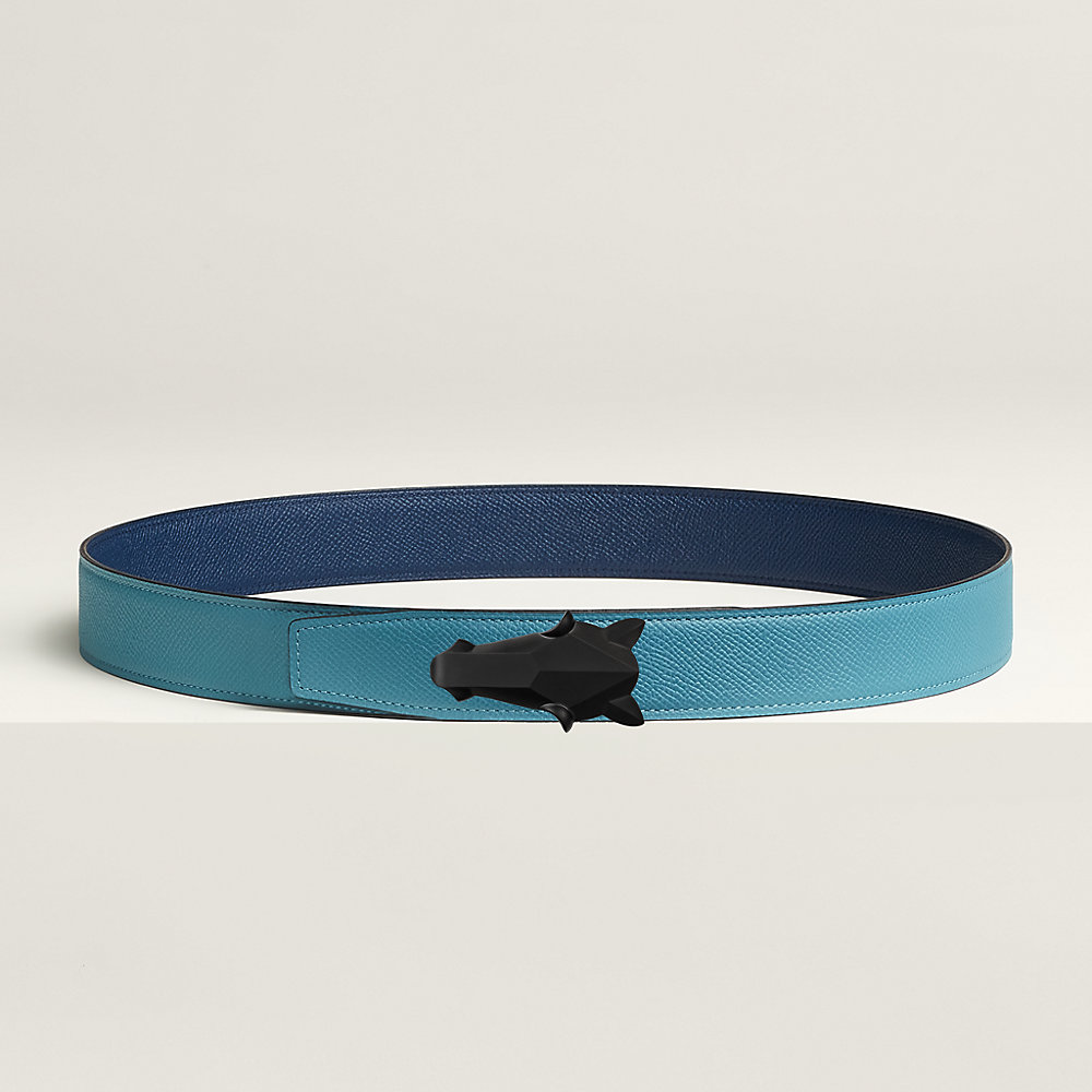 Destrier belt buckle & Reversible leather strap 32 mm | Hermès Canada