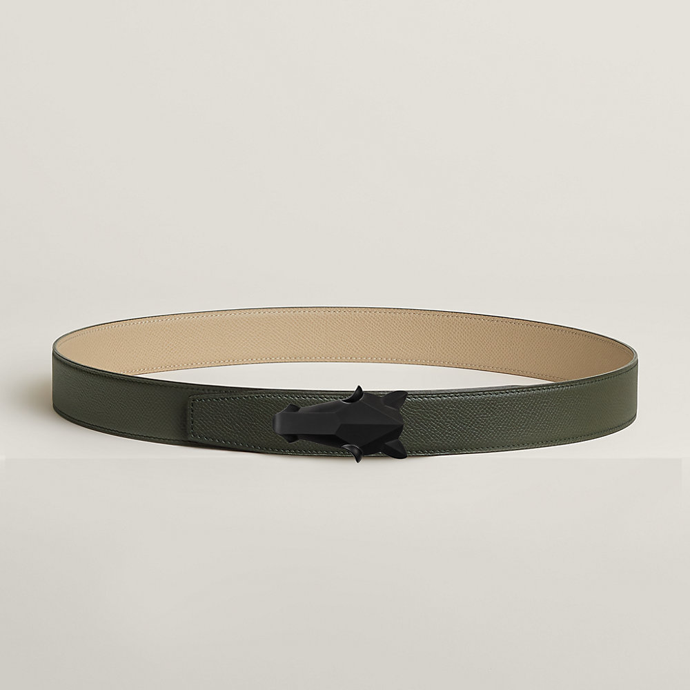 Destrier belt buckle & Reversible leather strap 32 mm | Hermès Canada