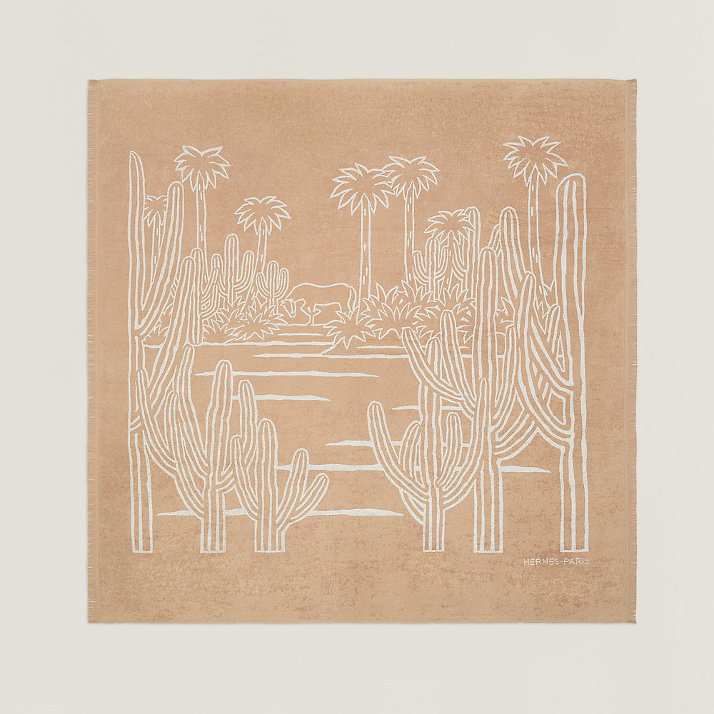 Drap de plage Yachting Tatoo Le Bel Oasis, grand modèle - Beige ...