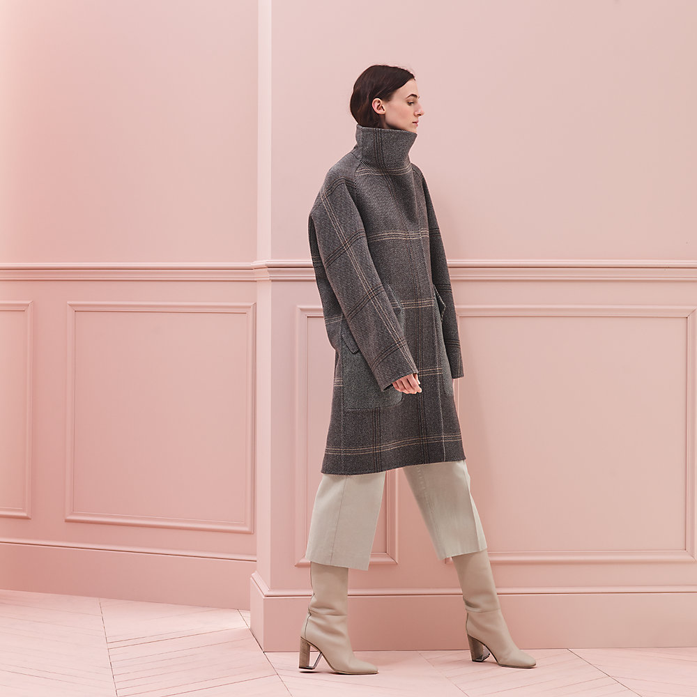 Draped collar coat | Hermès Singapore