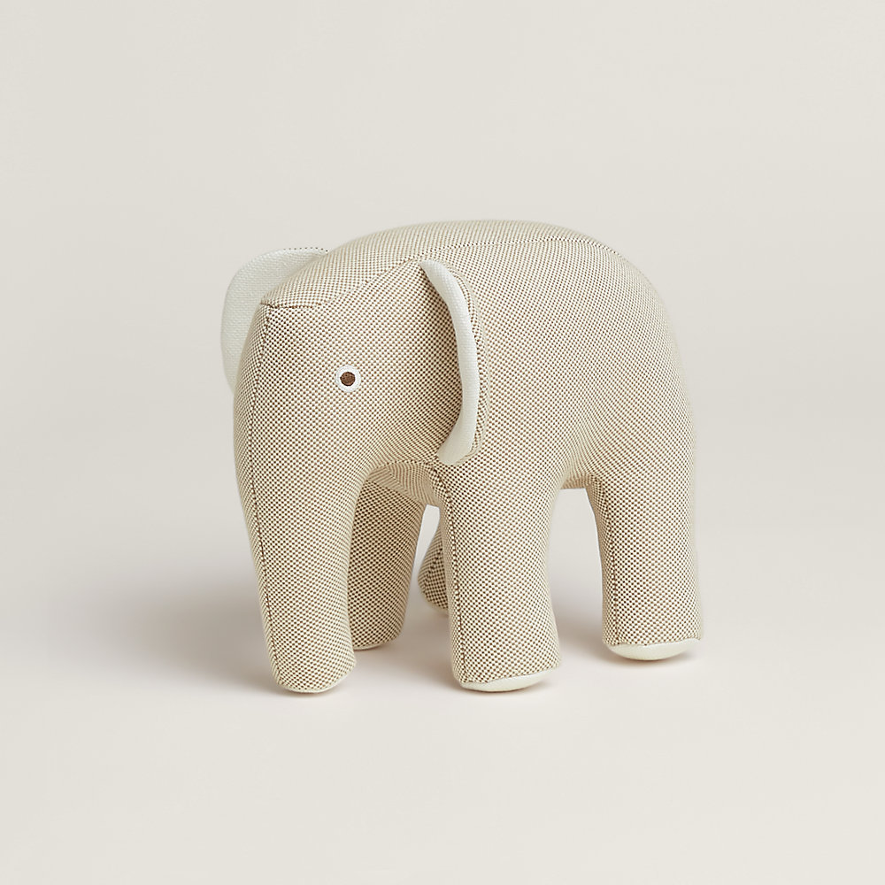 Edmond Animaux Blocks elephant plush, small model | Hermès Poland
