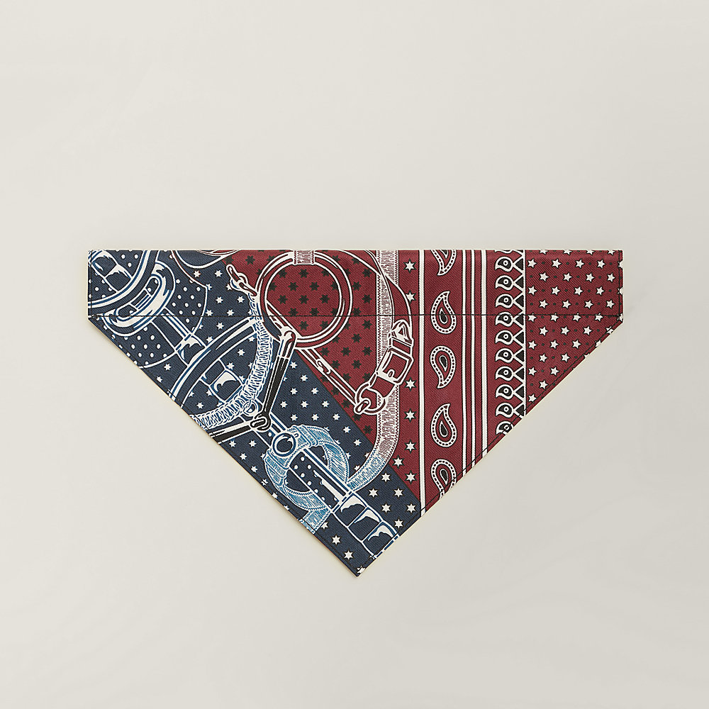Eperon d'Or dog bandana, medium model | Hermès Canada