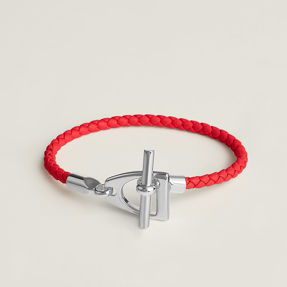 Etrier bracelet - Red | Hermès Australia