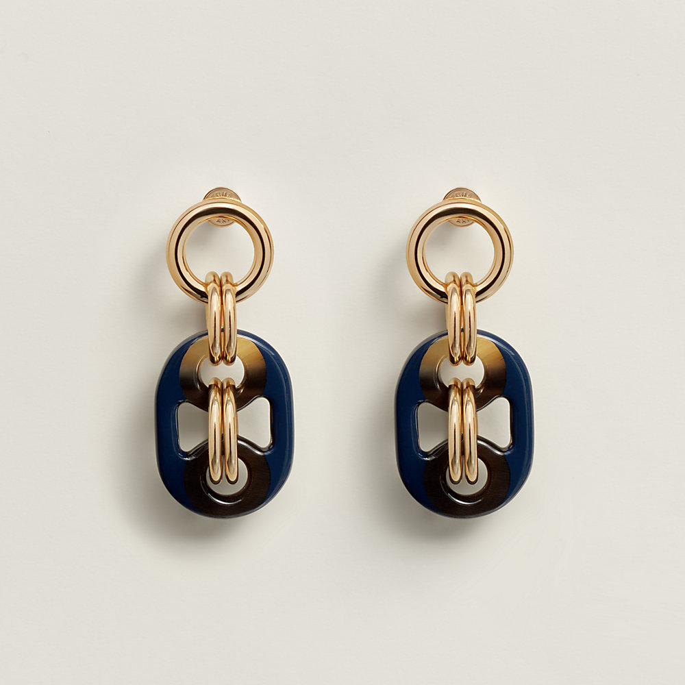 Eurydice earrings, small model - Pink | Hermès Hong Kong SAR