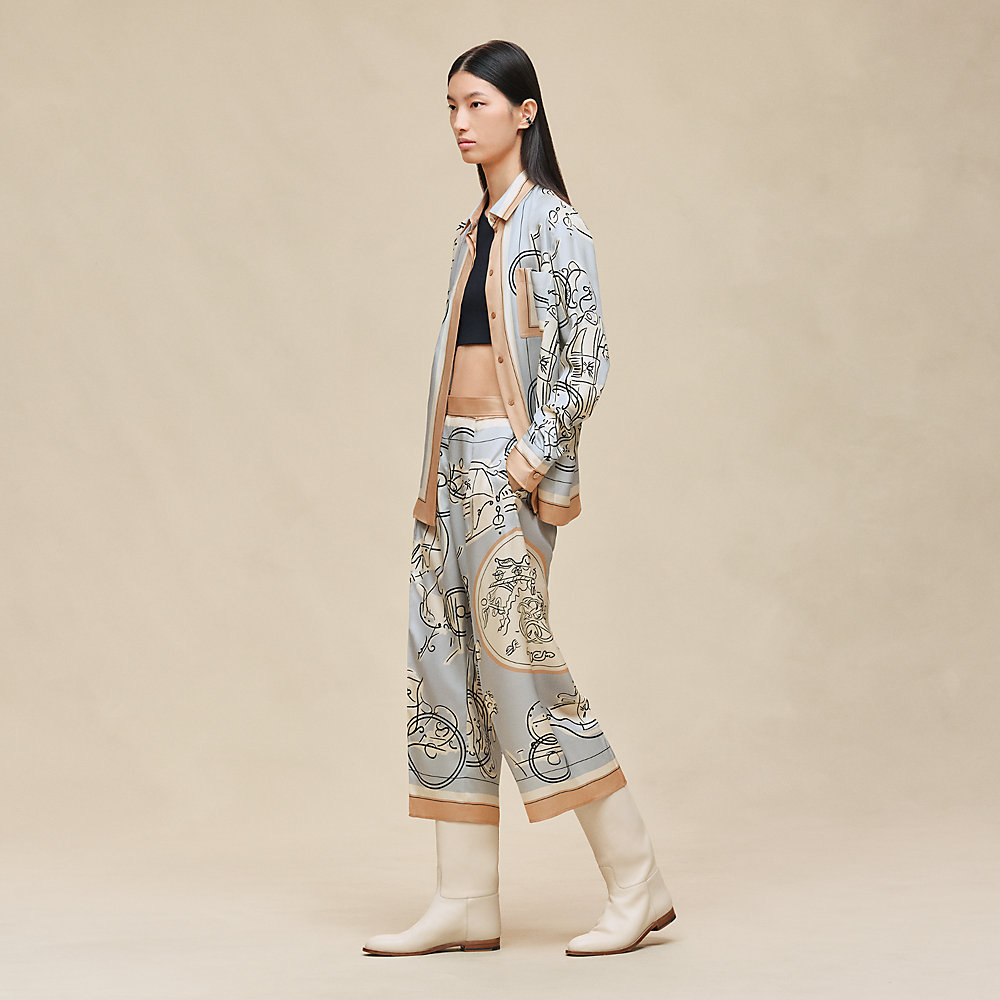"Ex-Libris a Main Levee" short pants | Hermès UAE