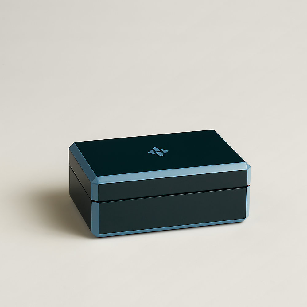 Facettes H Tissage bridge card box | Hermès USA