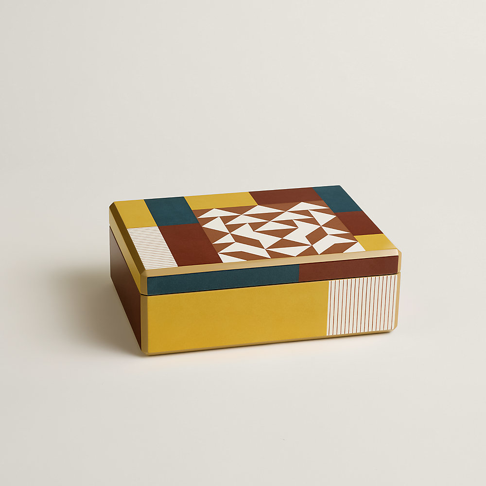 Facettes Lion watch box - Yellow | Hermès UK