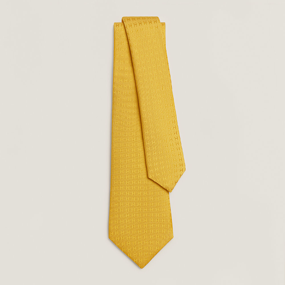 Faconnee H tie - Yellow | Hermès UK