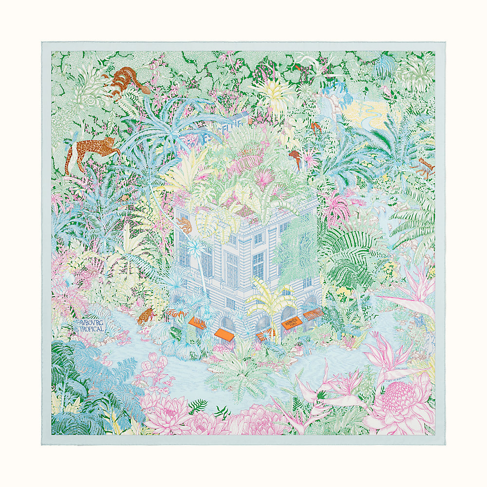 Faubourg Tropical scarf 90 | Hermès Australia