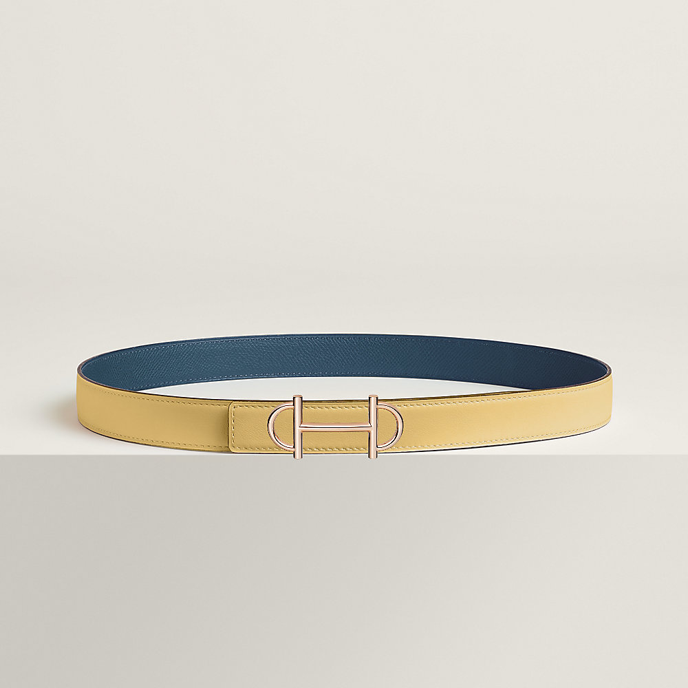 Fibbia da cintura Gamma & Pelle reversibile per cintura 24 mm | Hermès ...
