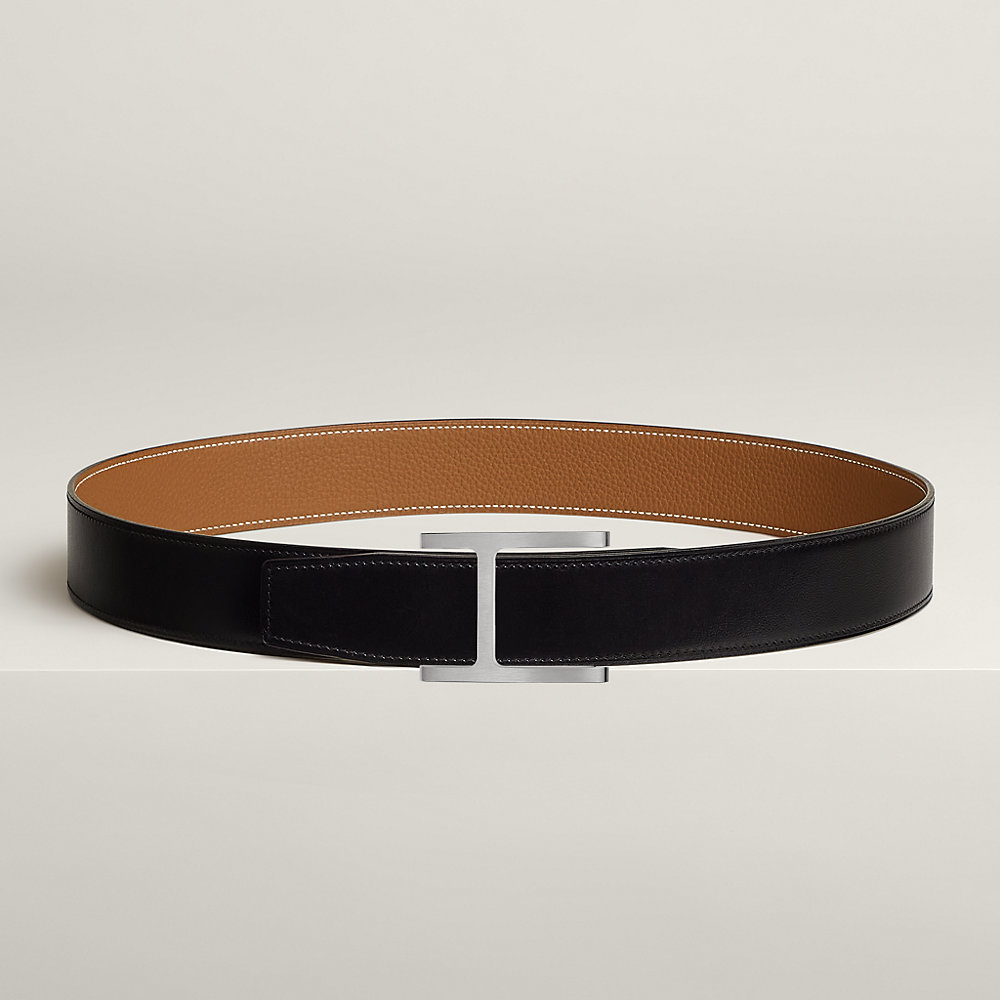 Fil d'H belt buckle & Reversible leather strap 38 mm | Hermès USA