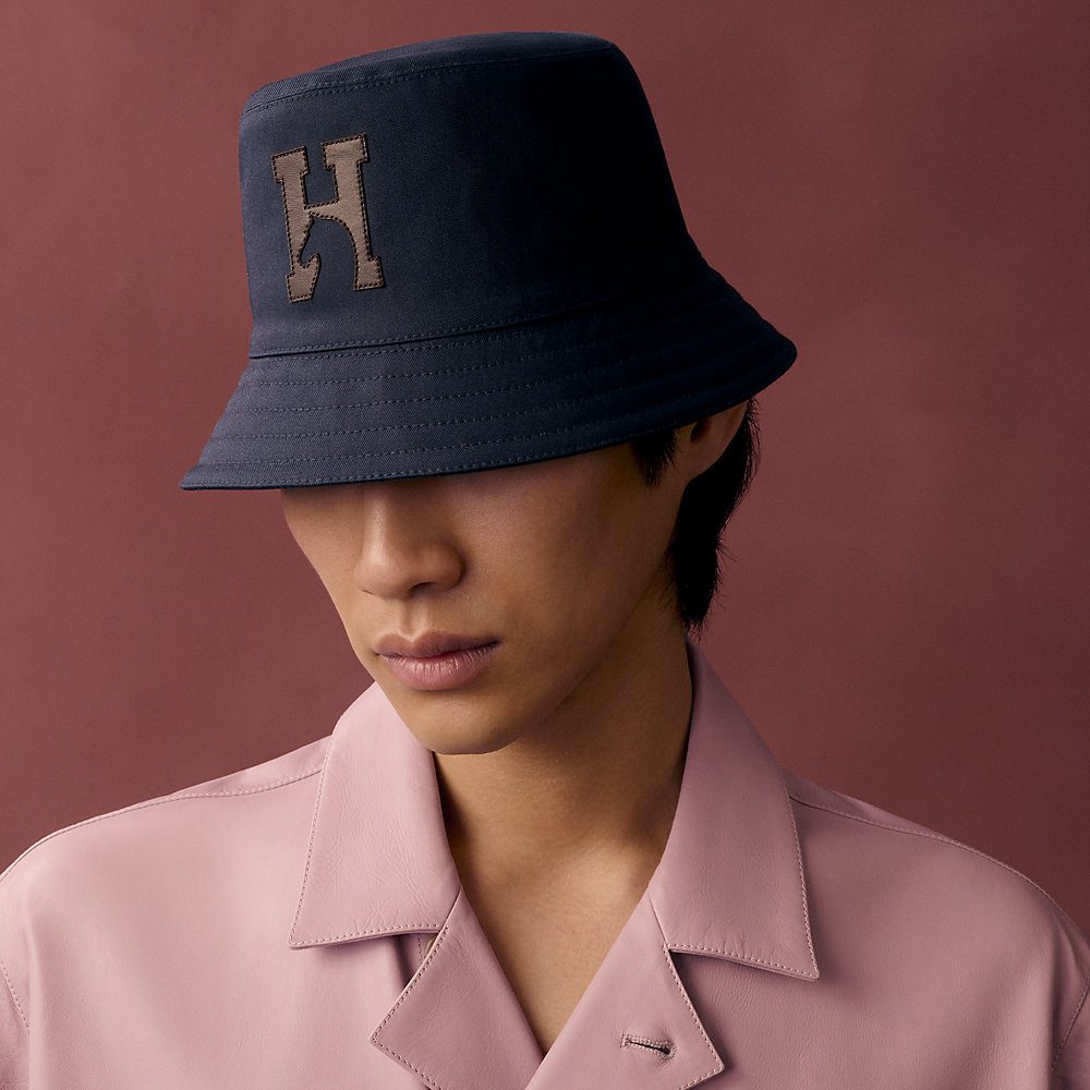 Fred H'Cheval bucket hat - Blue | Hermès Hong Kong SAR