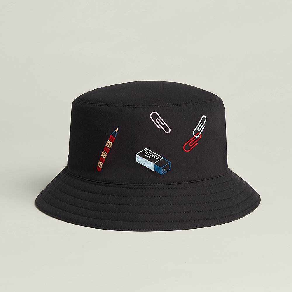 Fred Sketch bucket hat - Black | Hermès Hong Kong SAR