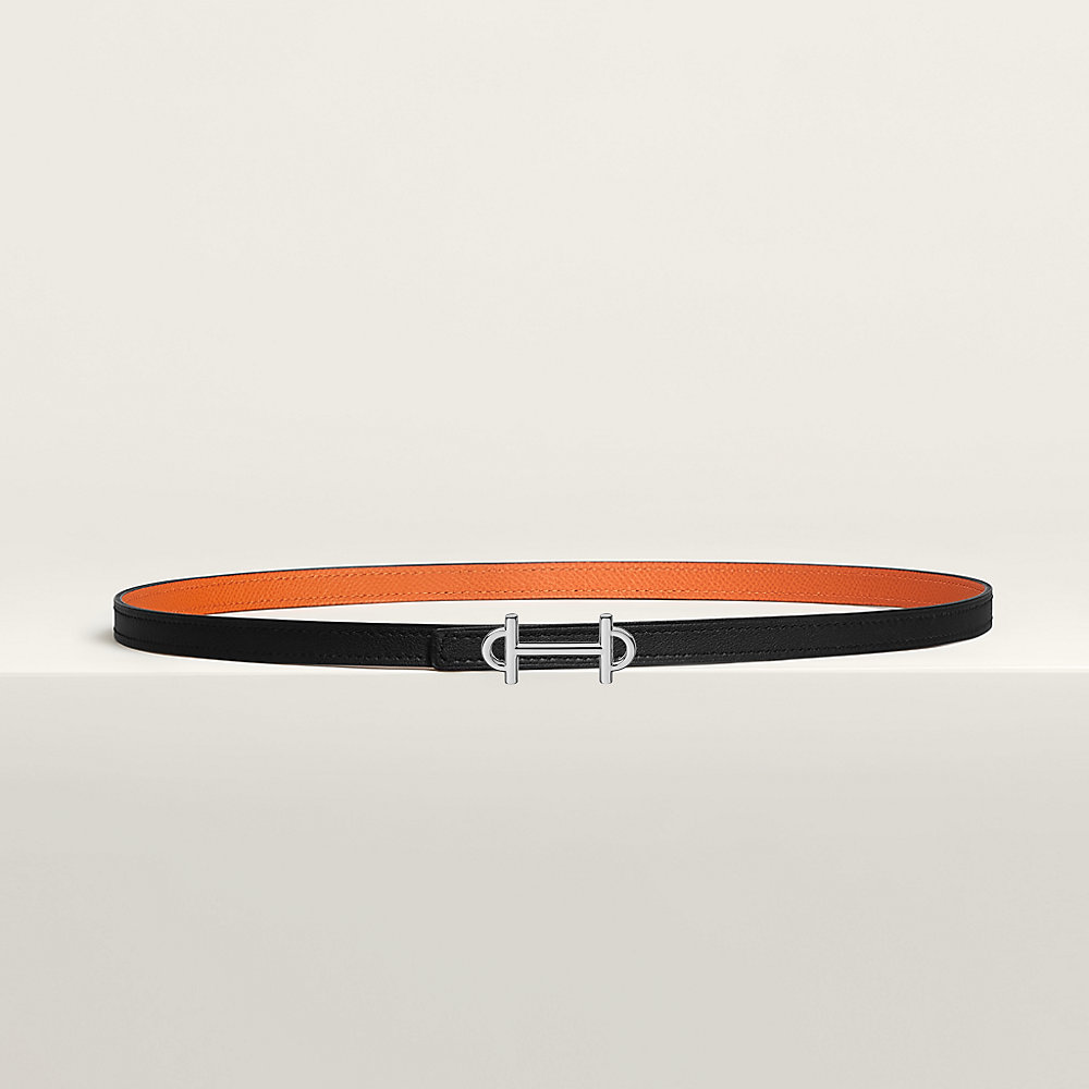 Gamma belt buckle & Reversible leather strap 13 mm | Hermès Canada