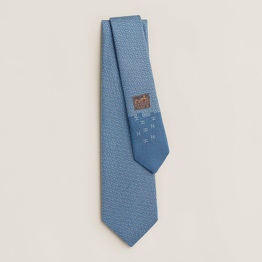 Geometrical H tie - Beige | Hermès UK