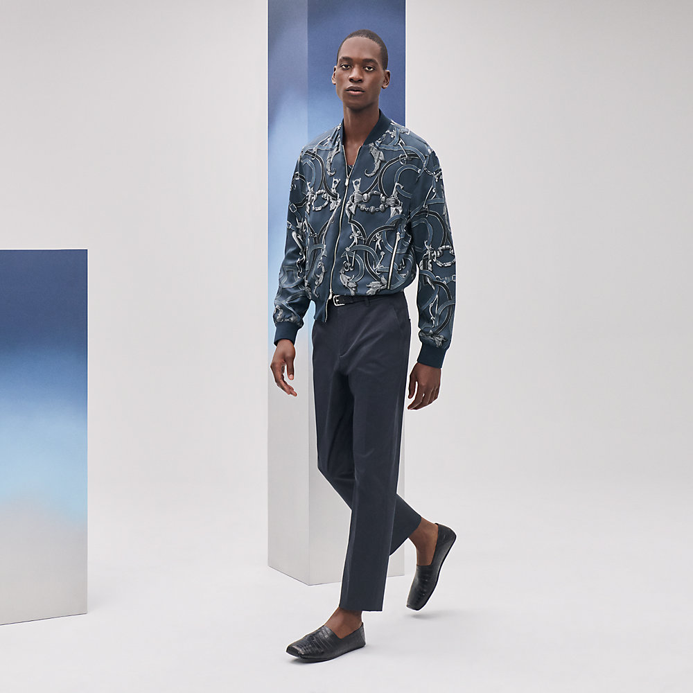 Giubbotto reversibile con bordo a coste “L’Instruction du Roy” | Hermès ...