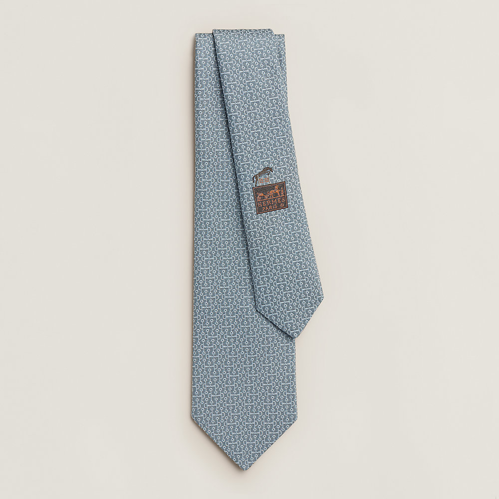 Gravata Double Baucher - Cinza | Hermès Brasil