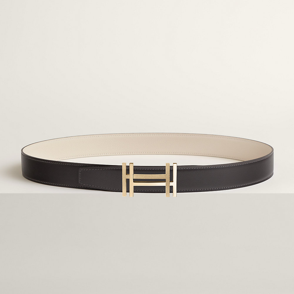H au Carre belt buckle & Reversible leather strap 32 mm | Hermès USA