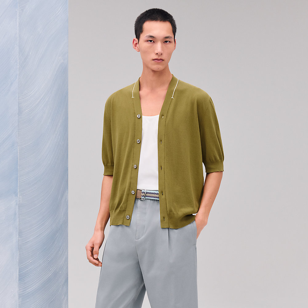 "H bartack" buttoned cardigan | Hermès Hong Kong SAR