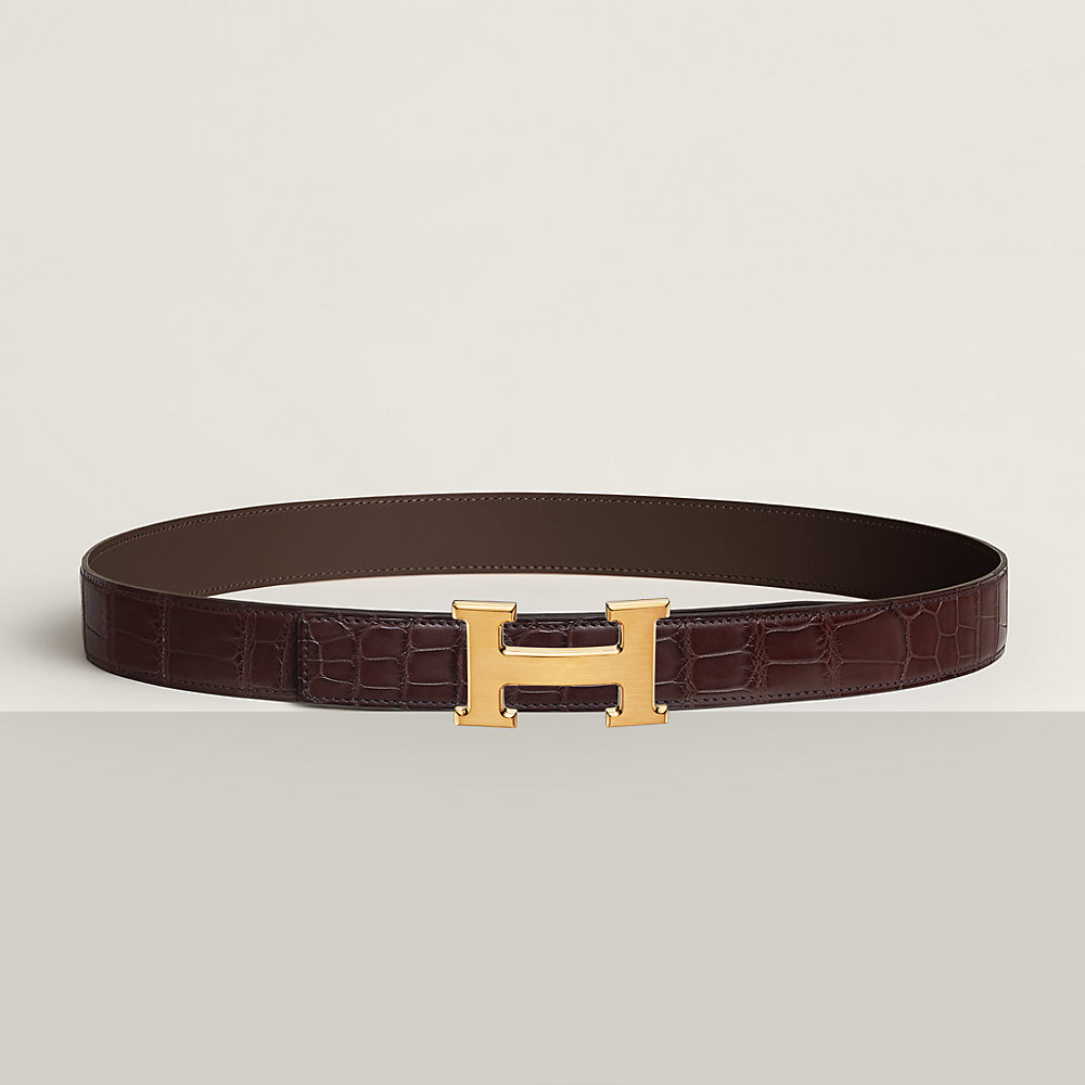 H belt buckle & Leather strap 32 mm | Hermès USA