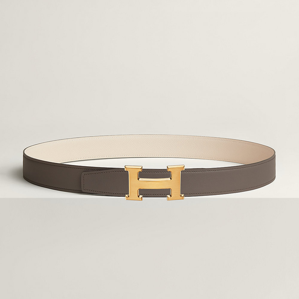 H belt buckle & Reversible leather strap 32 mm | Hermès UK