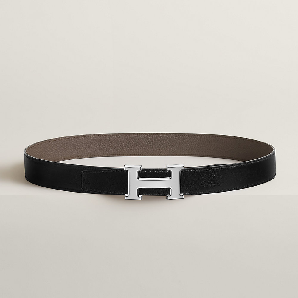 H belt buckle & Reversible leather strap 32 mm | Hermès Thailand