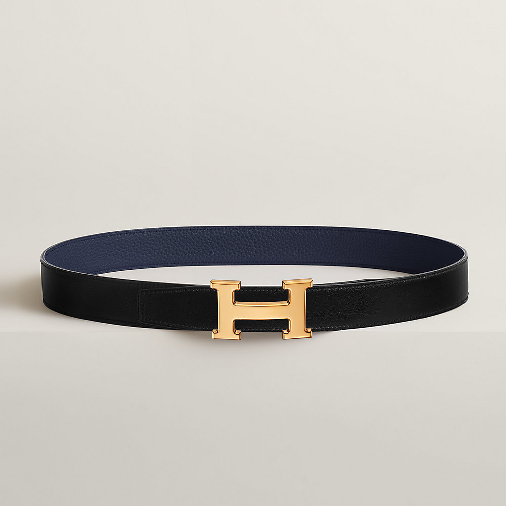 H belt buckle & Reversible leather strap 32 mm | Hermès UK