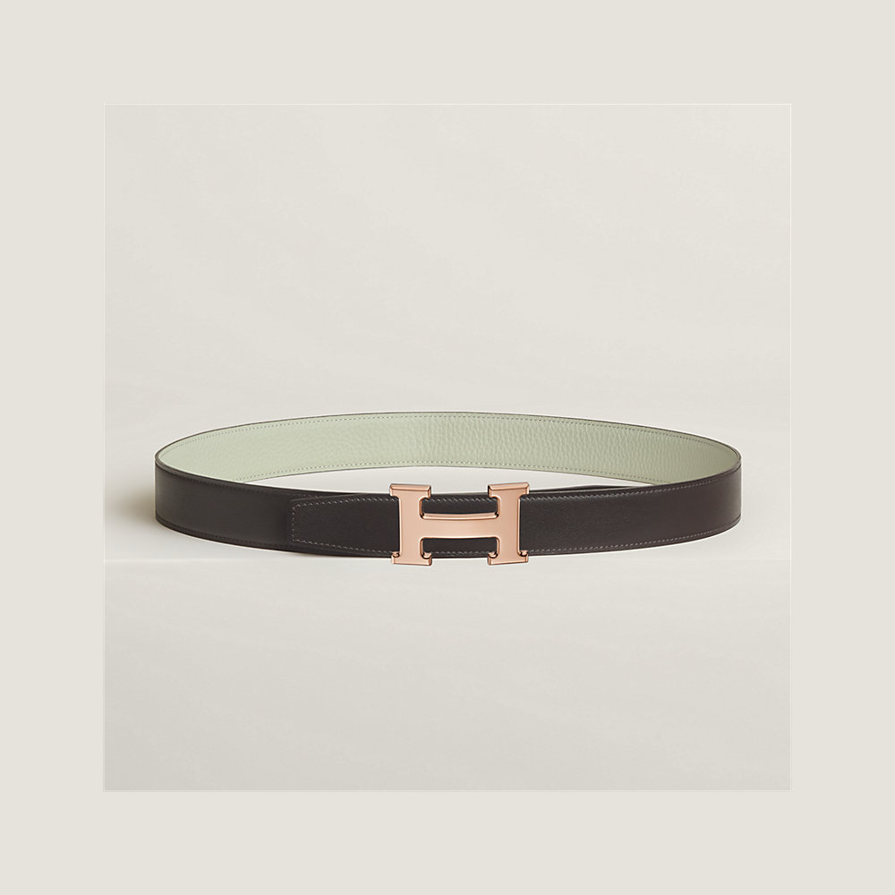 H belt buckle & Reversible leather strap 32 mm | Hermès Thailand