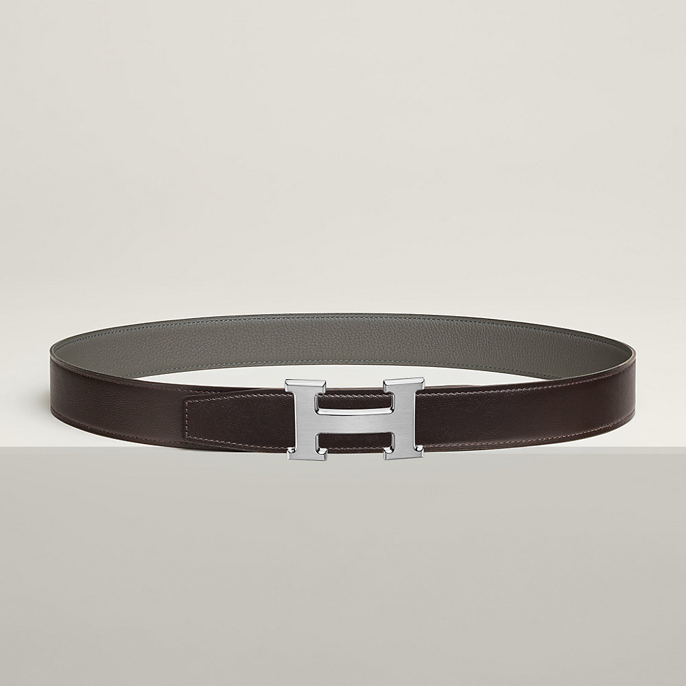 H belt buckle & Reversible leather strap 32 mm | Hermès UK