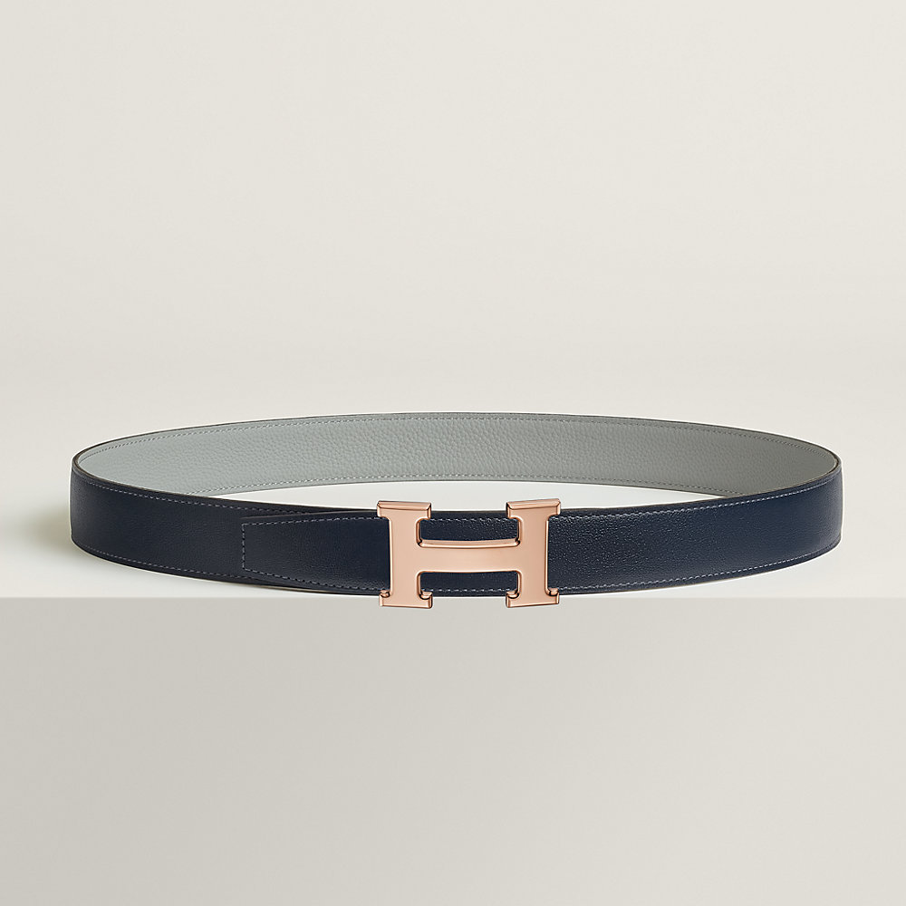 H belt buckle & Reversible leather strap 32 mm | Hermès UK