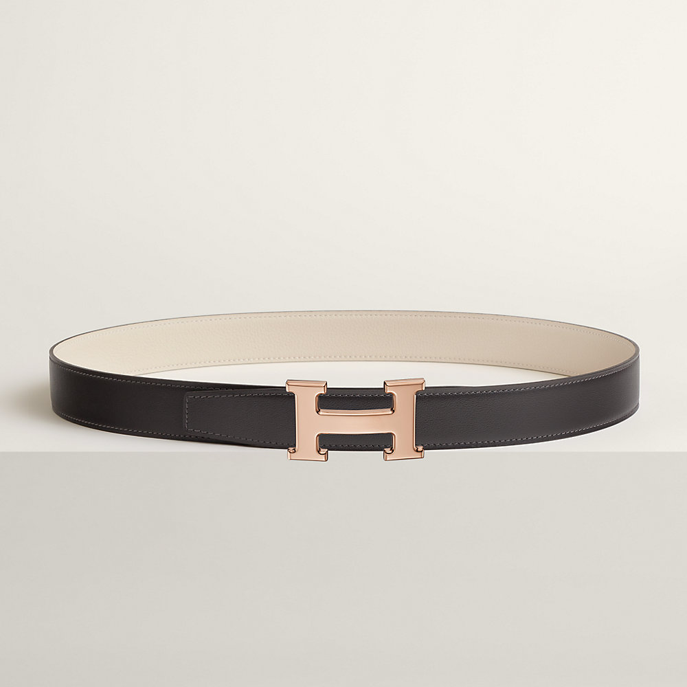 H belt buckle & Reversible leather strap 32 mm | Hermès USA