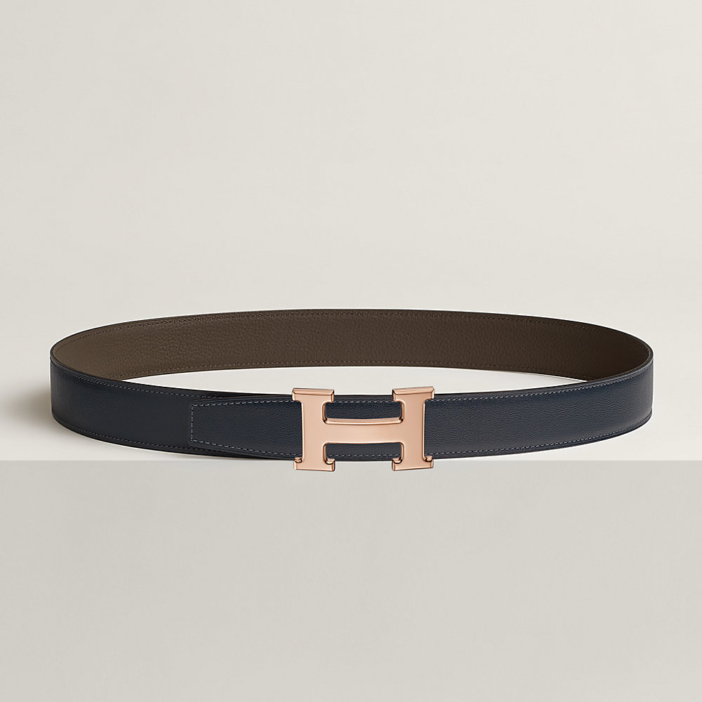 H belt buckle & Reversible leather strap 32 mm | Hermès Thailand