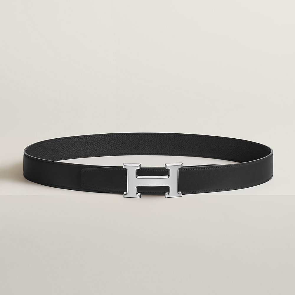H belt buckle & Reversible leather strap 32 mm | Hermès UK