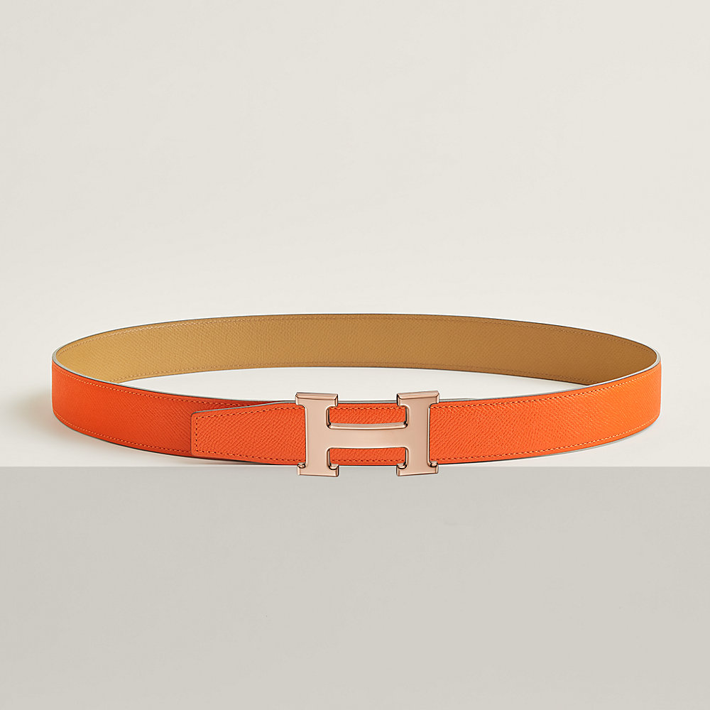 H belt buckle & Reversible leather strap 32 mm | Hermès UK