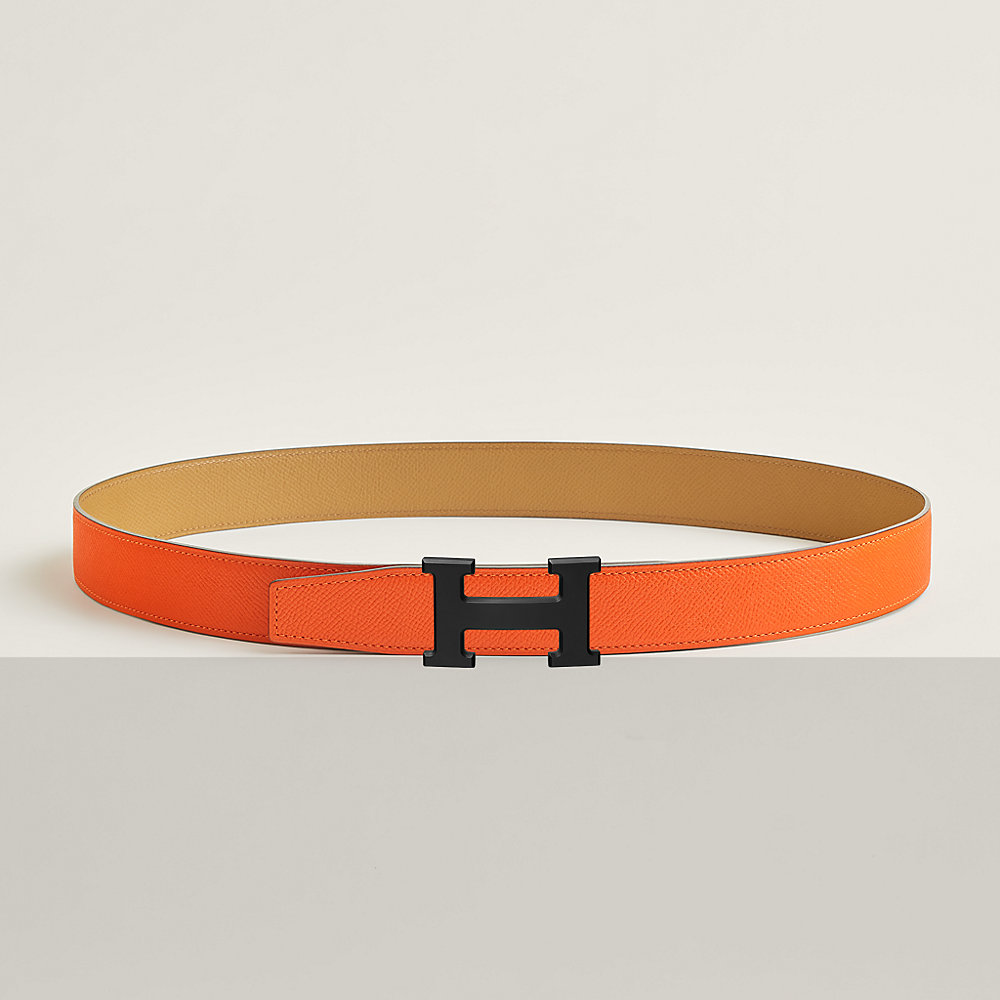 H belt buckle & Reversible leather strap 32 mm | Hermès USA