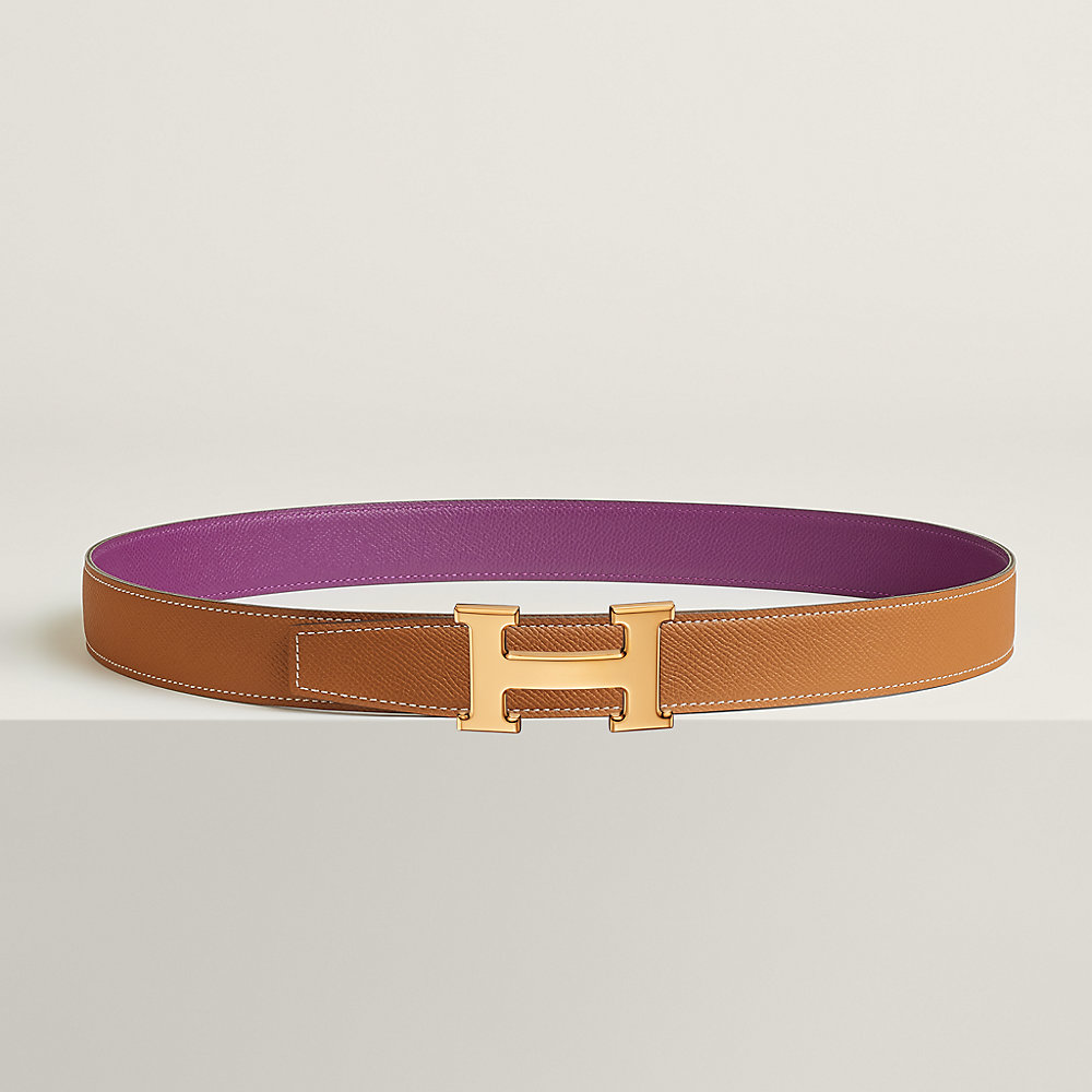 H belt buckle & Reversible leather strap 32 mm | Hermès UK