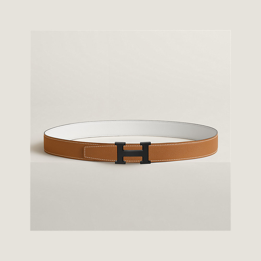 H belt buckle & Reversible leather strap 32 mm | Hermès UK