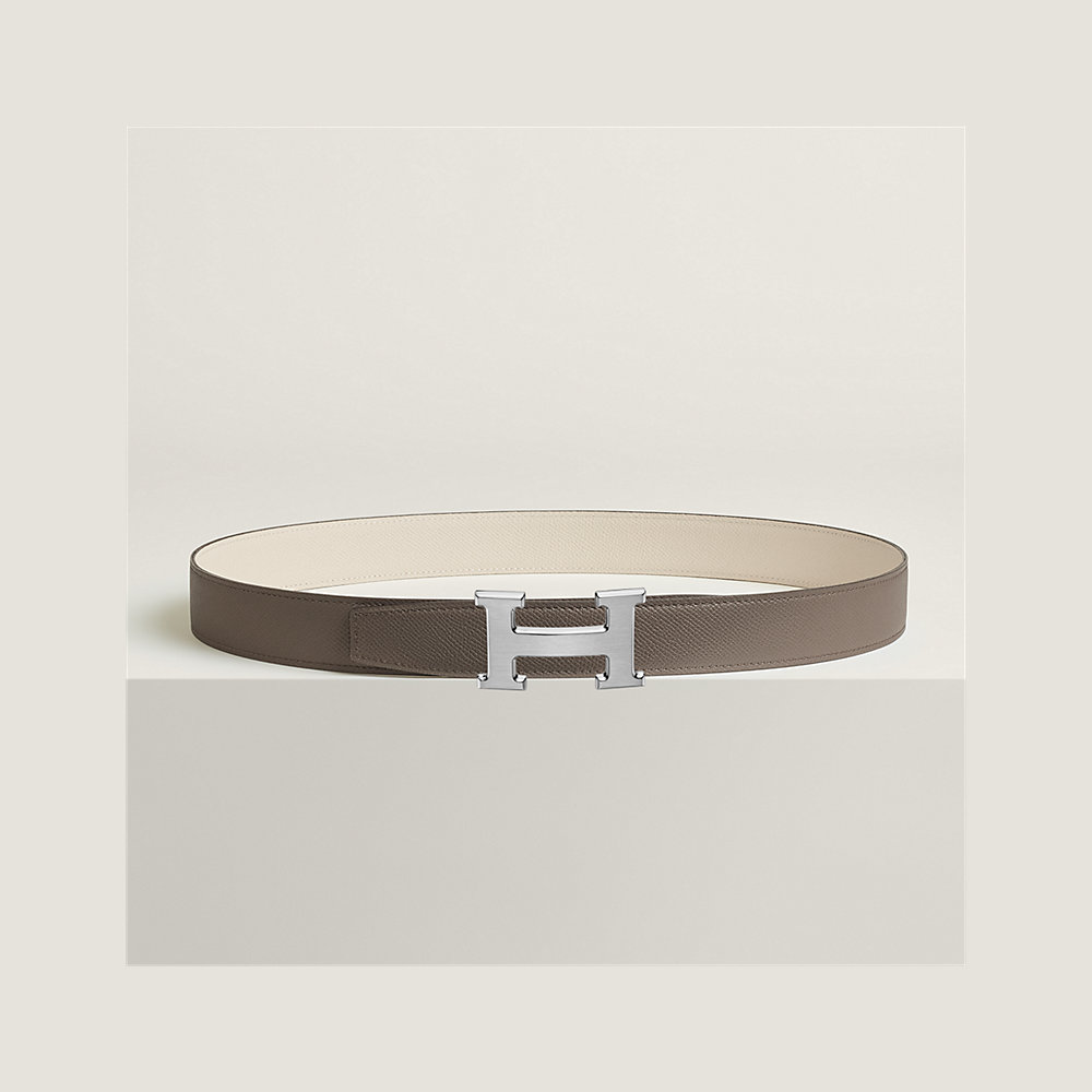 H belt buckle & Reversible leather strap 32 mm | Hermès USA