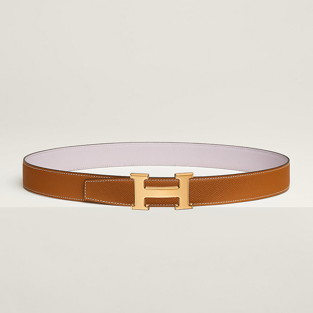 H belt buckle & Reversible leather strap 32 mm | Hermès UK
