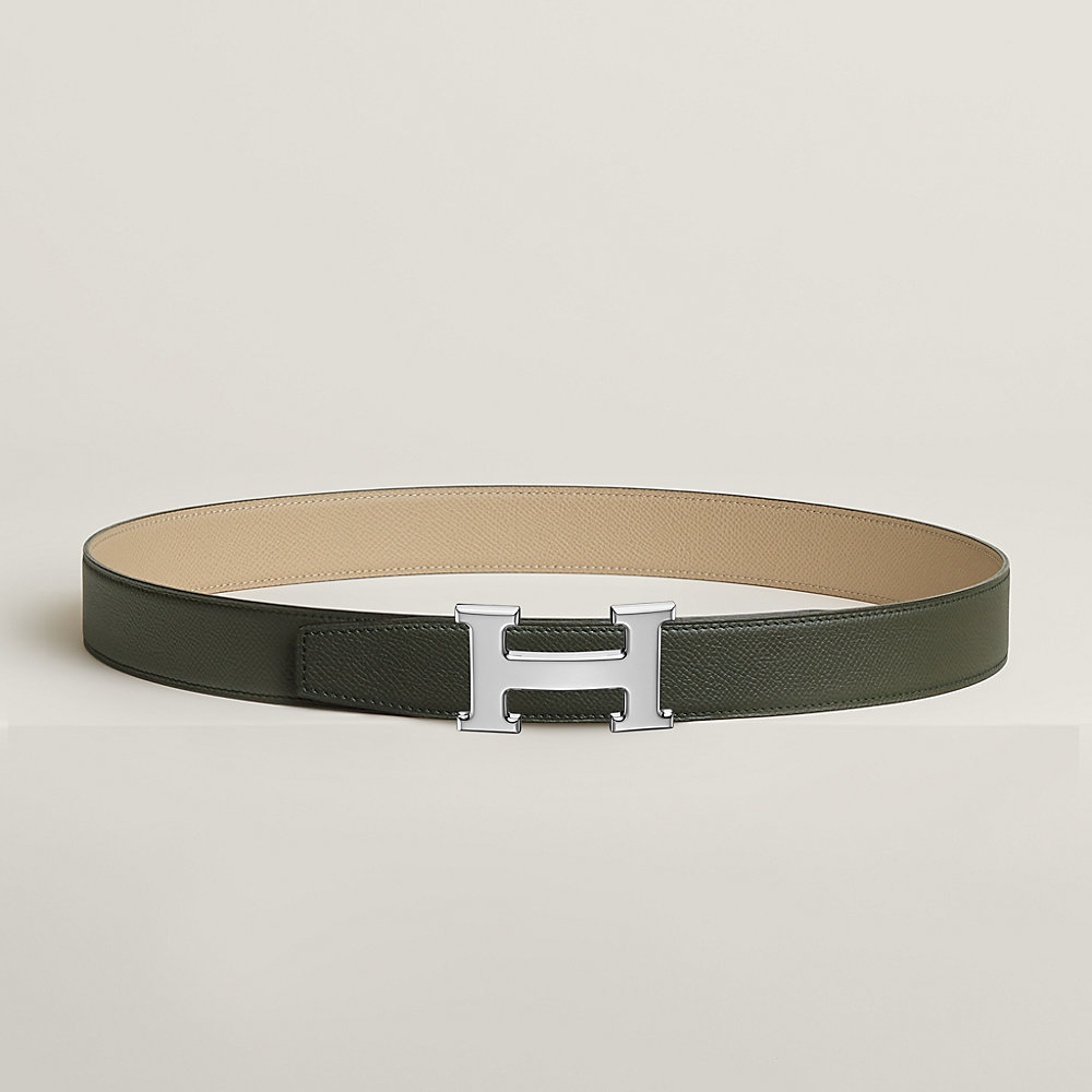 H belt buckle & Reversible leather strap 32 mm | Hermès Australia