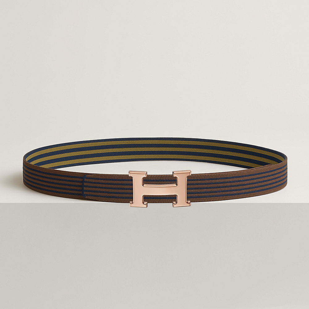 H belt buckle & Stripes reversible band 32 mm | Hermès UK