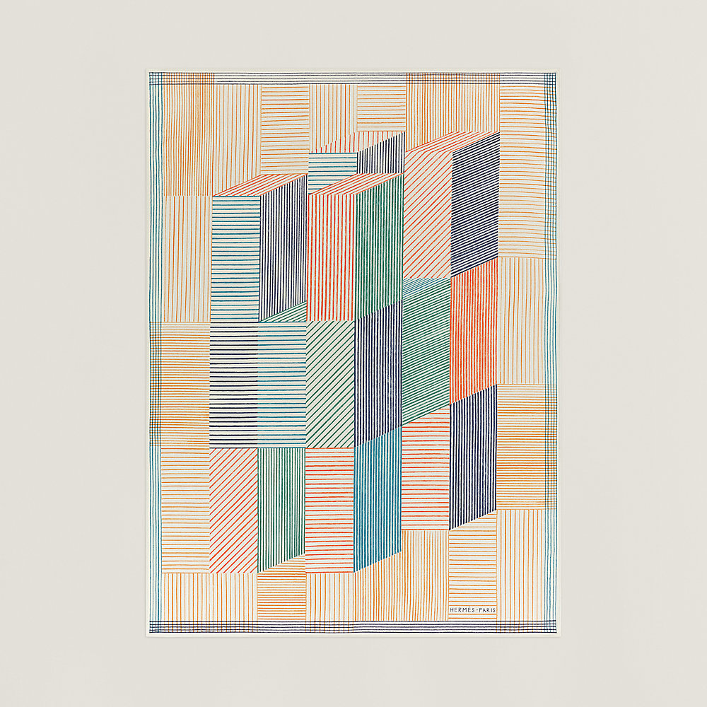 H Brick blanket - Black | Hermès UAE