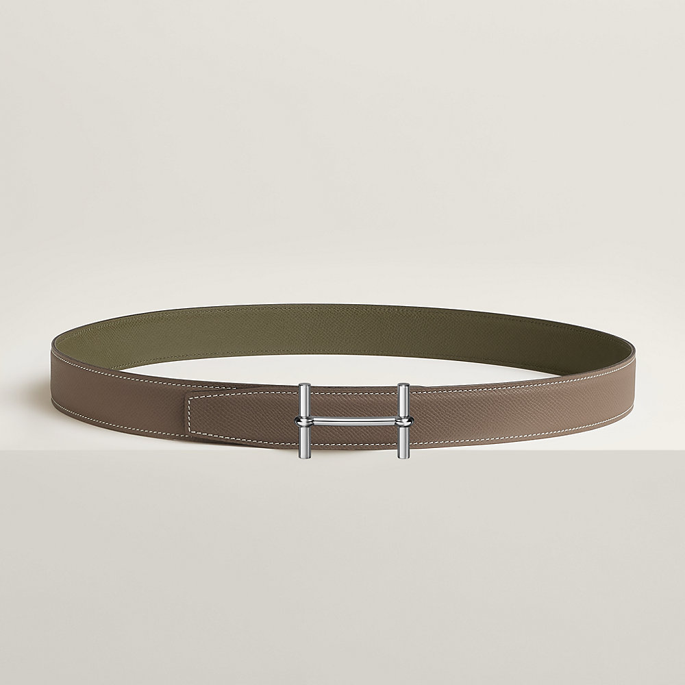 H d'Ancre belt buckle & Reversible leather strap 32 mm | Hermès USA