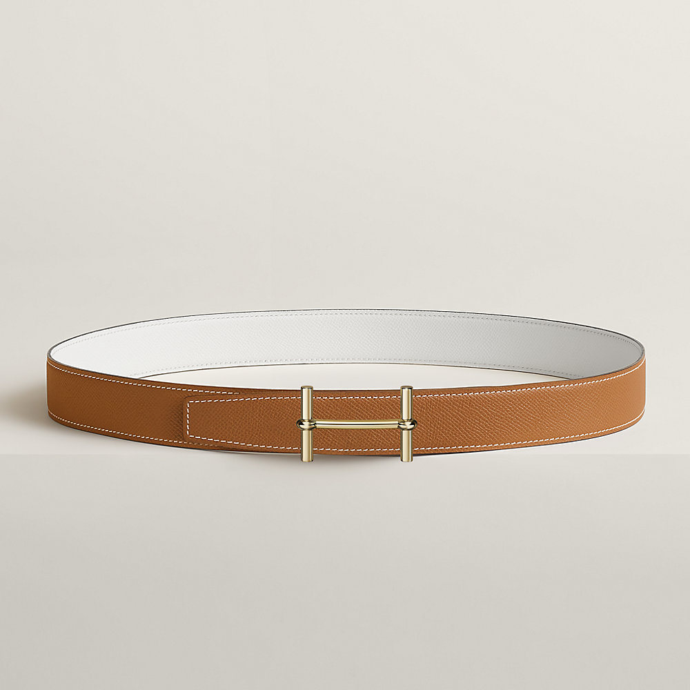 H d'Ancre belt buckle & Reversible leather strap 32 mm | Hermès Canada