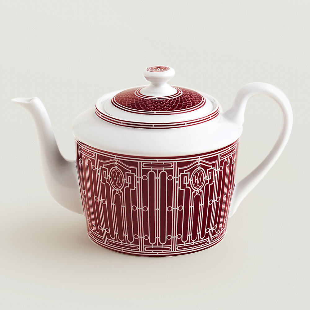 H Deco rouge teapot | Hermès Norway