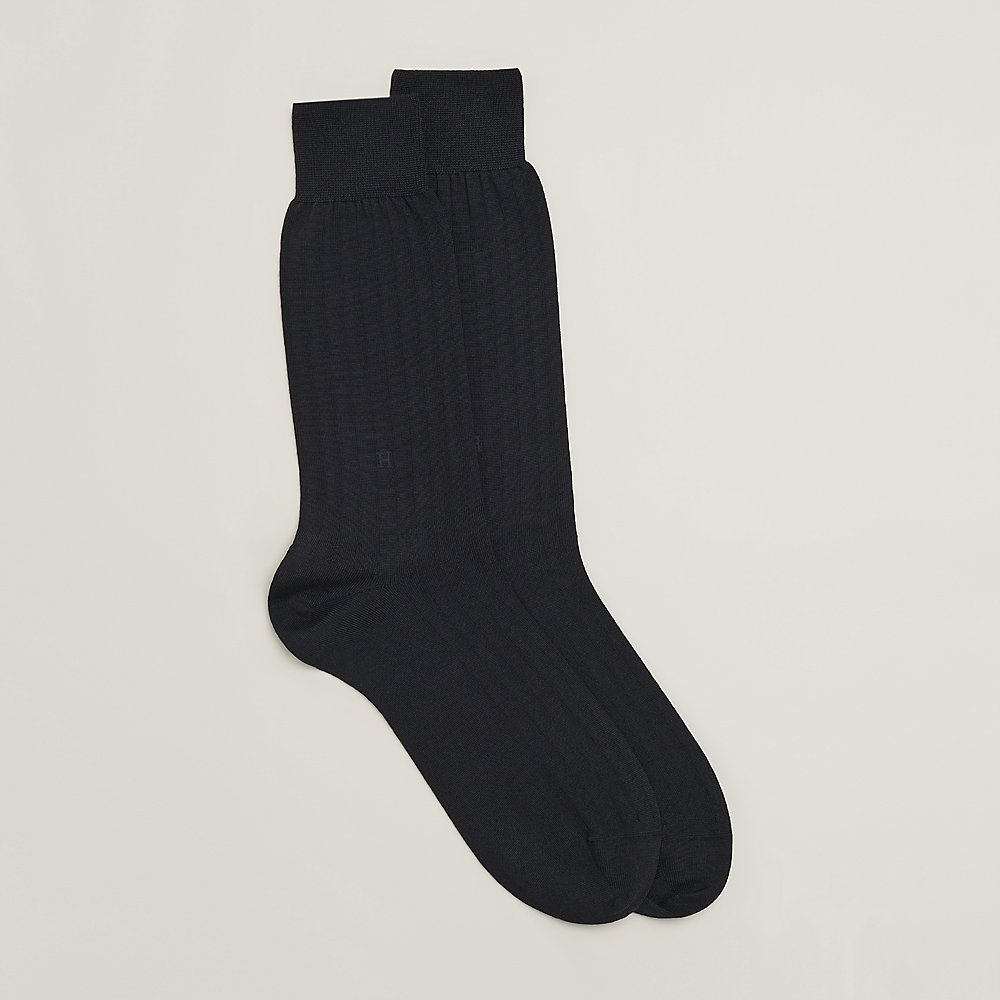 "H" embroidery socks | Hermès UK